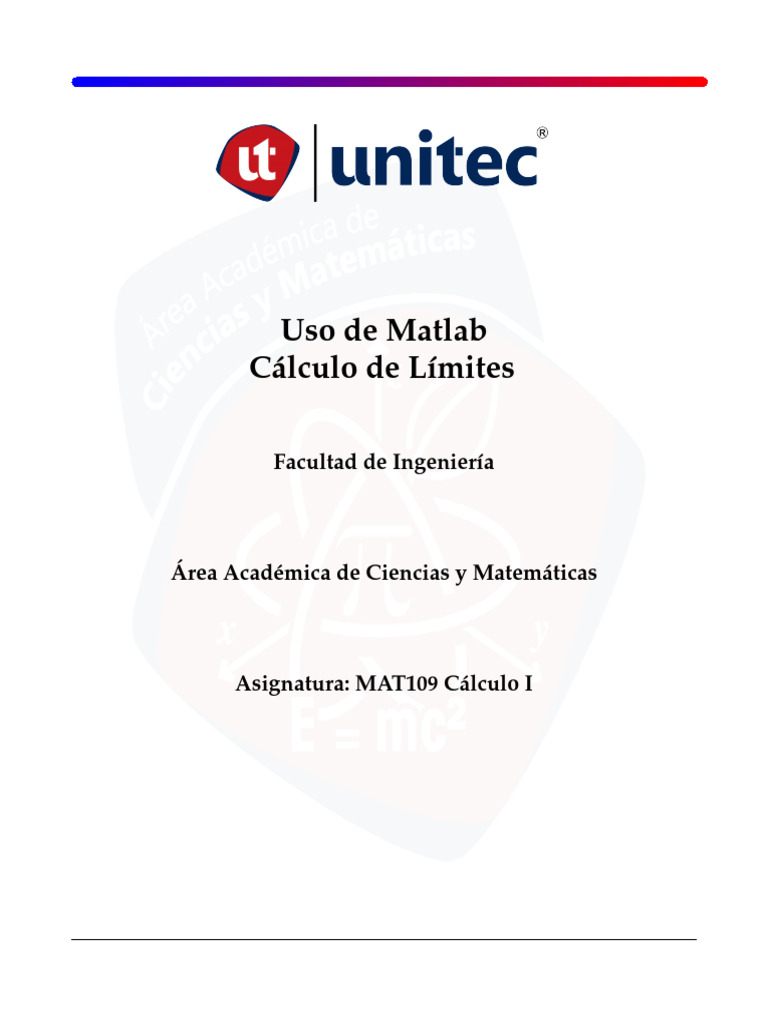 Guía 1 de Matlab Cálculo I | PDF | Función (Matemáticas) | Variable ...