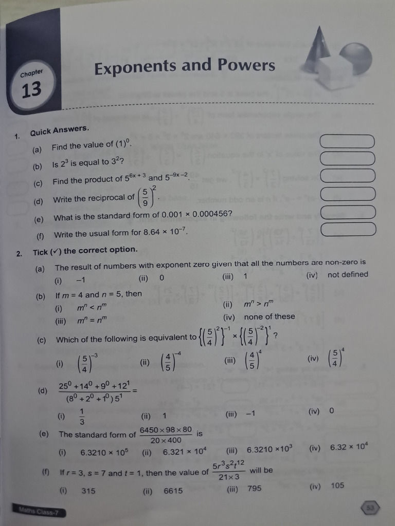 Algebraic Expressions and Exponents | PDF | Exponentiation | Numbers