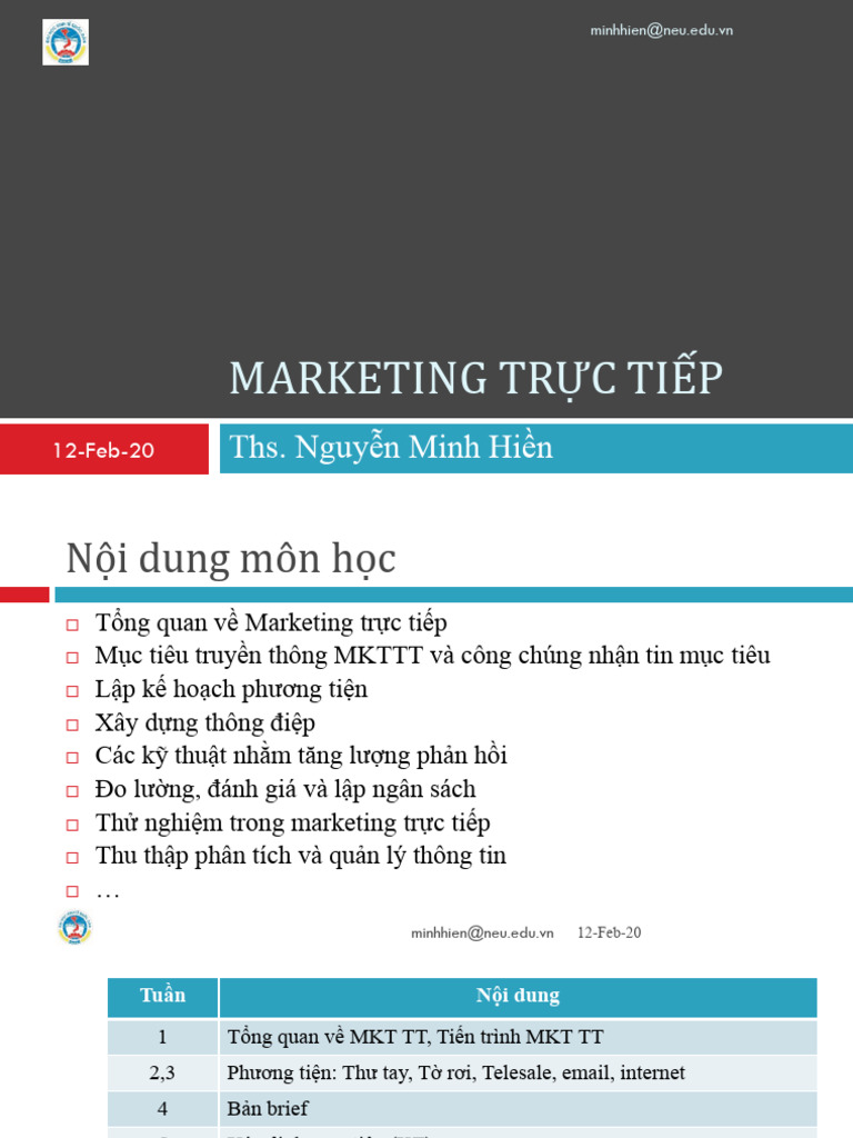 Tổng Quan Về MKT TT 2 | PDF