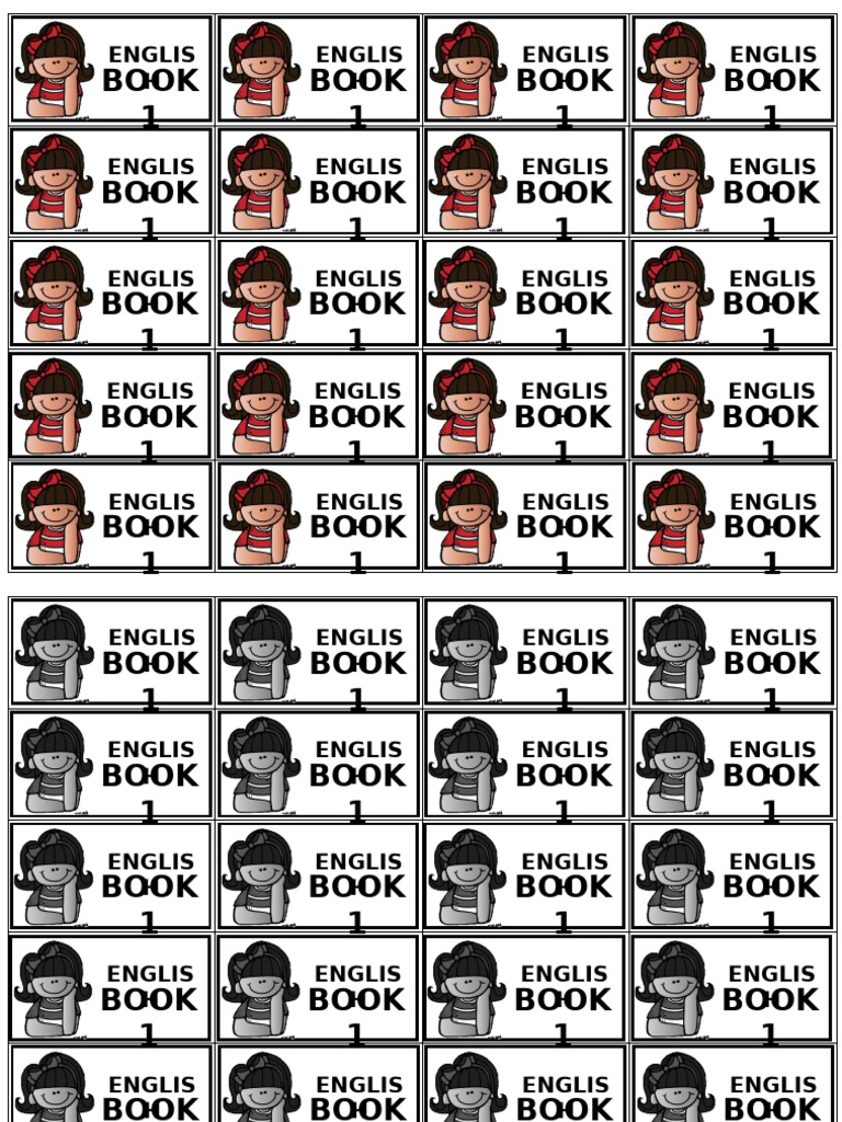 Book Labels (Editable) | PDF