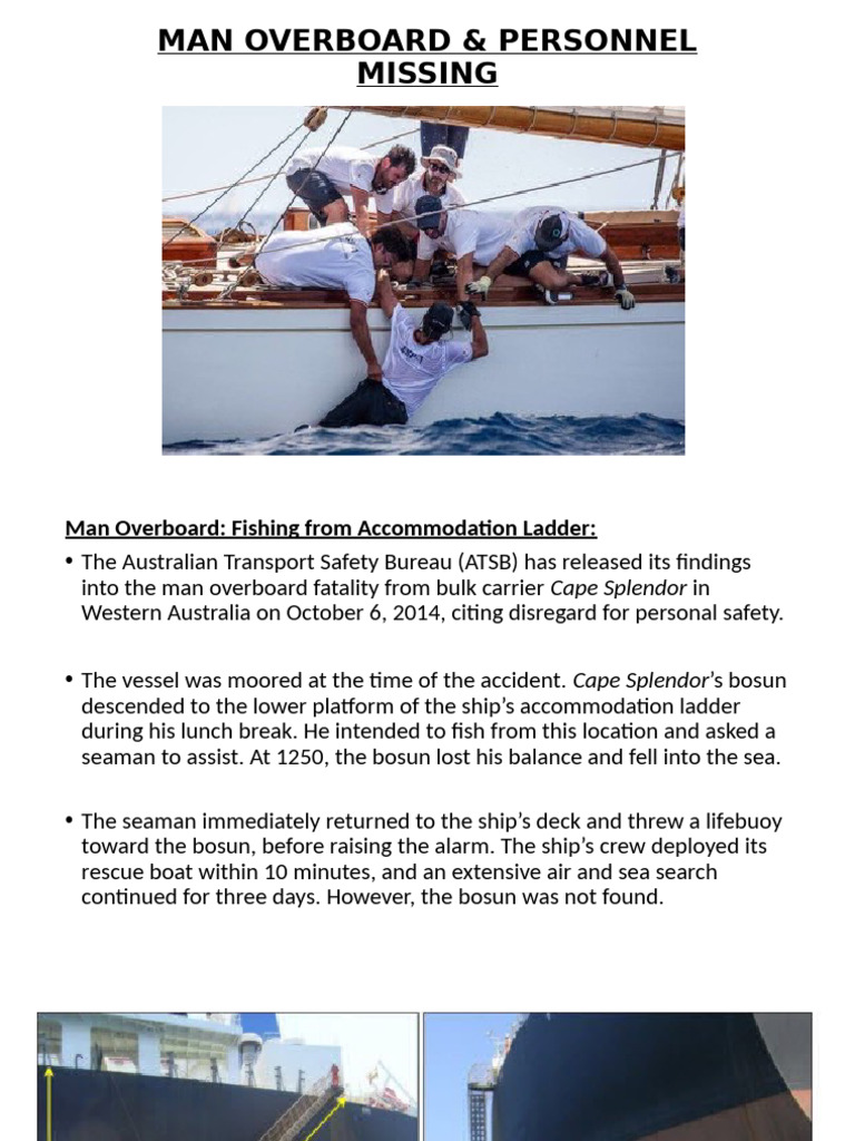 Man Overboard & Personnel Missing | PDF | Ships | Shipping