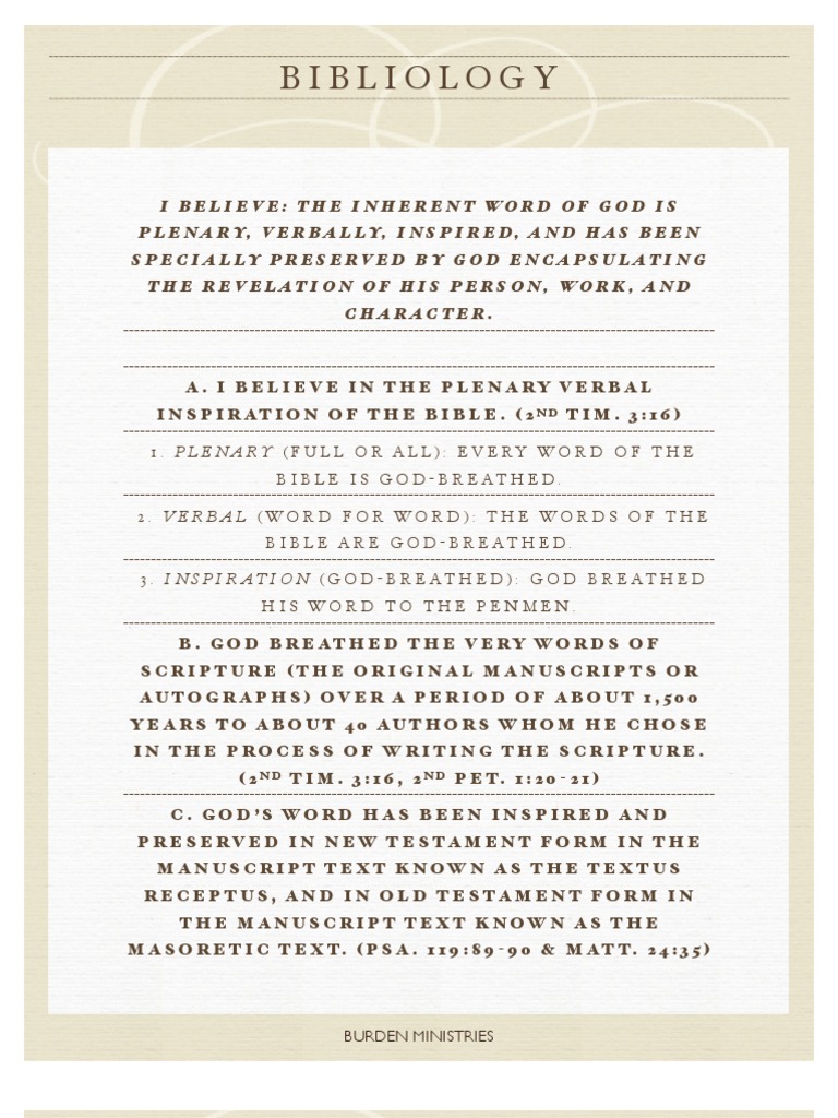 Bibliology PDF | PDF