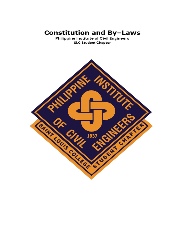 PICE Constitution and By-Laws 2024 Revised Edition | PDF | Ratification | Legal Documents