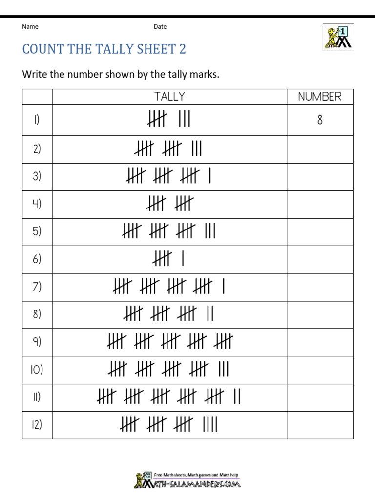 Count The Tally 2 | PDF