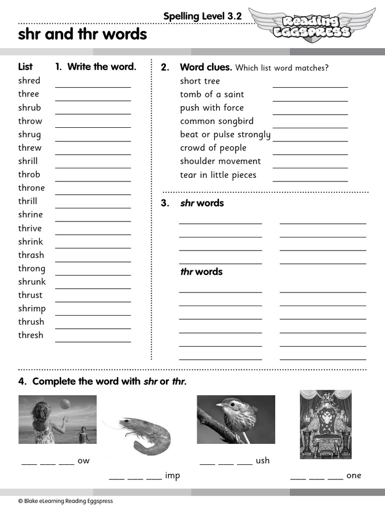 Activity Sheet Rex English Skills - Spelling Year 3 Lesson 2 | PDF