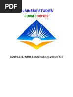 Business Form 3 Current Teaching Notes | PDF | Demand | Supply (Economics)