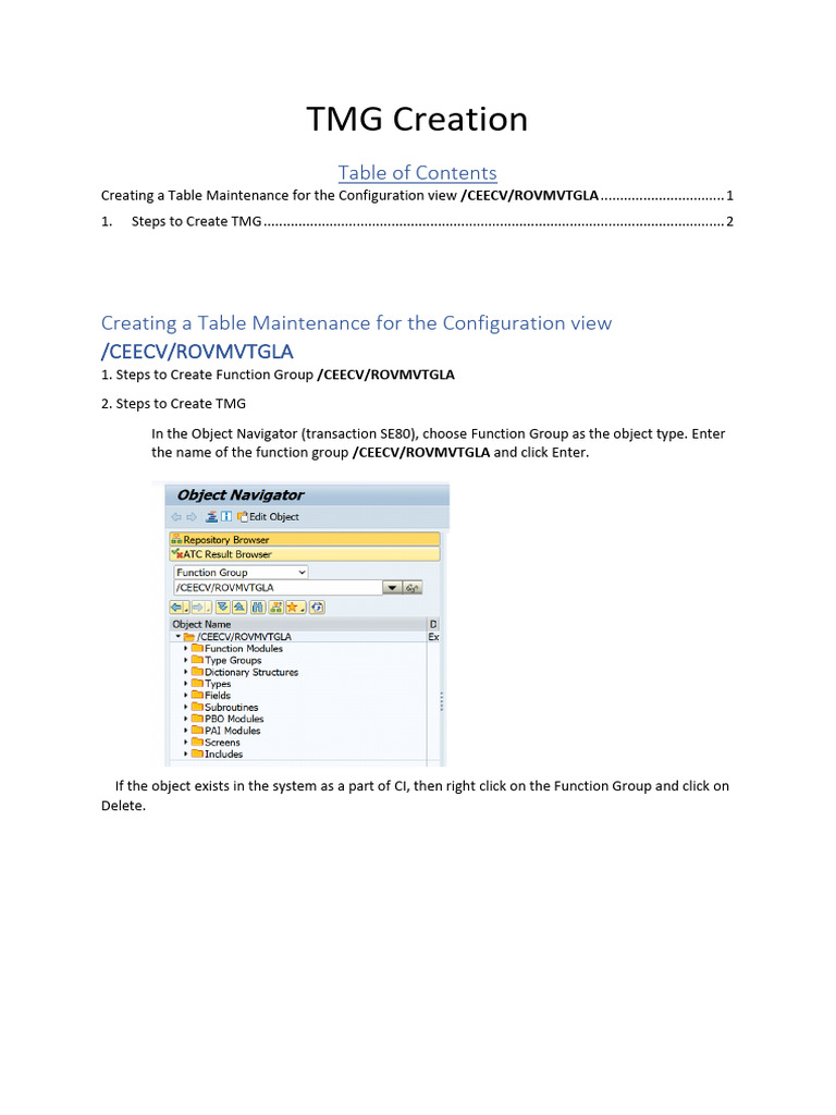 TMG Creation For The View | PDF