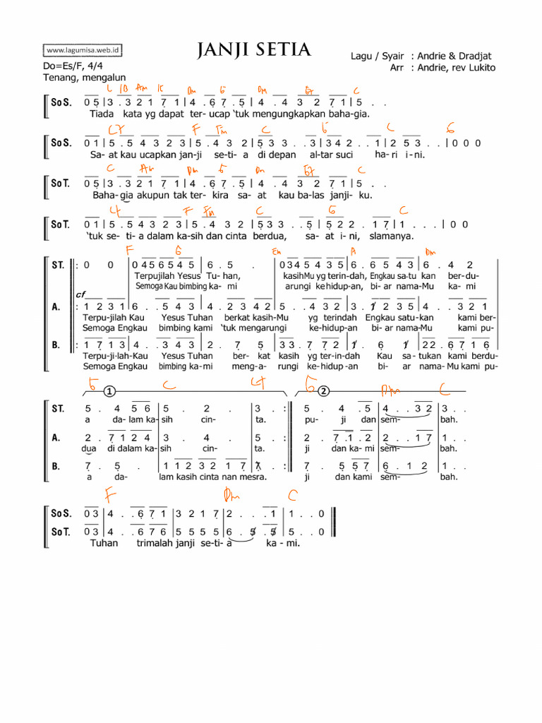 Janji-Setia (Chord) | PDF