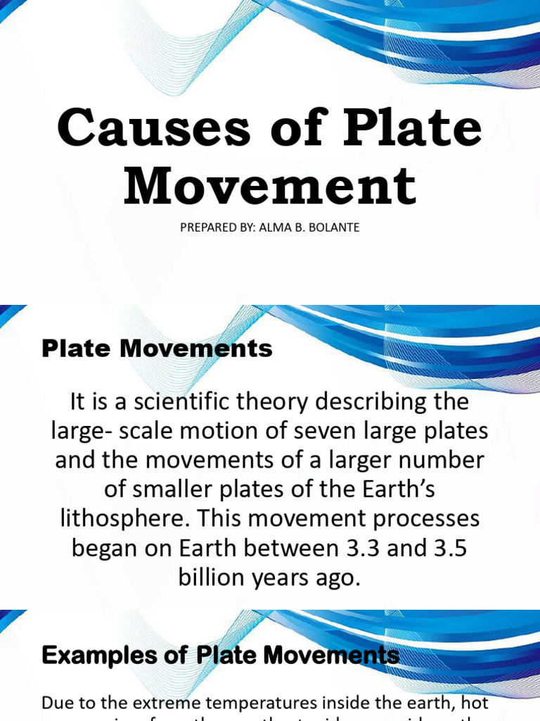 Causes of Plate Movement | PDF | Plate Tectonics | Geology