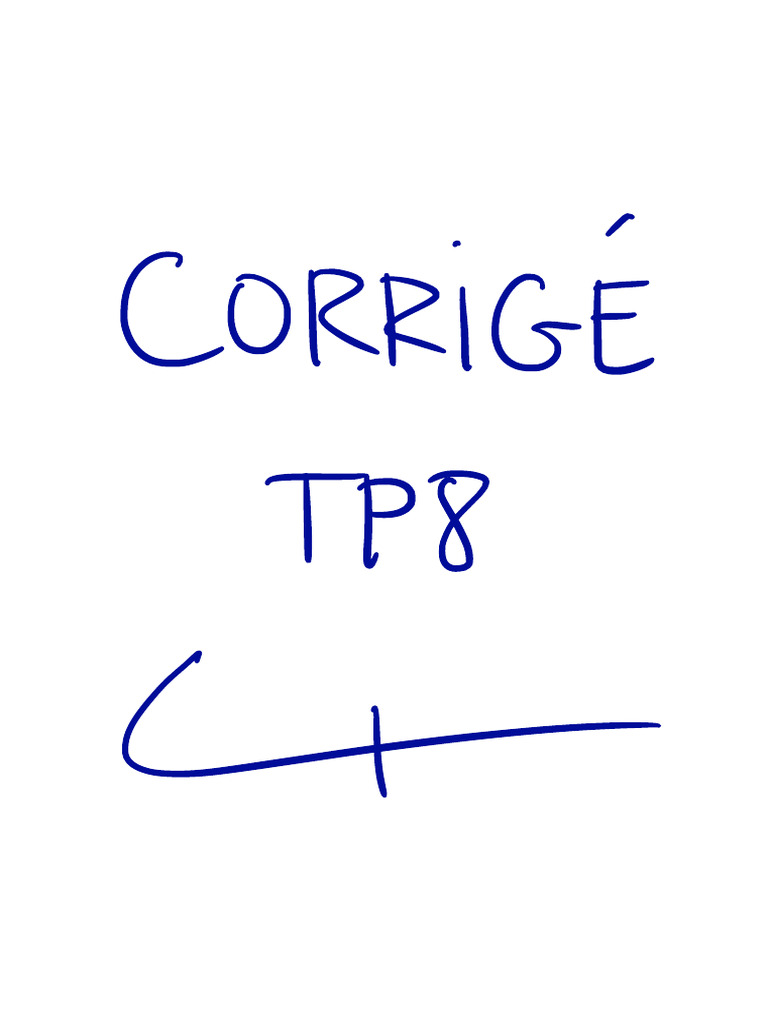TP8 Q1 Corrigé | PDF