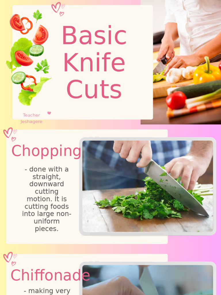 Basic Knife Cuts 2 | PDF
