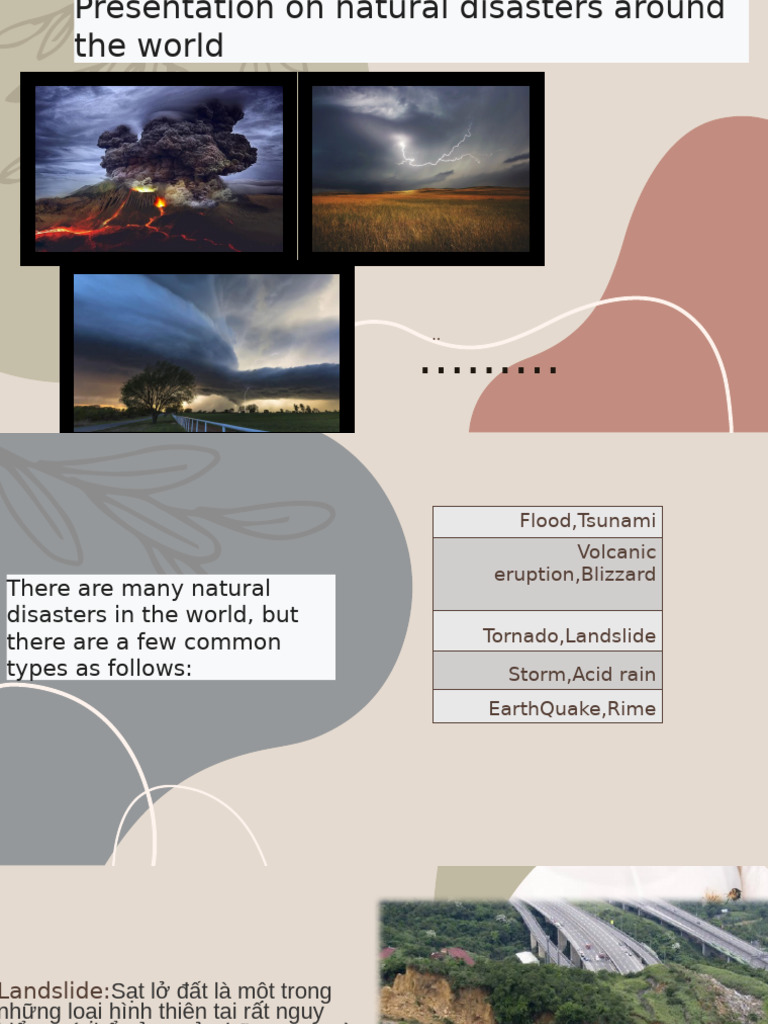 Presentation On Natural Disasters Around The World Dangtran | PDF