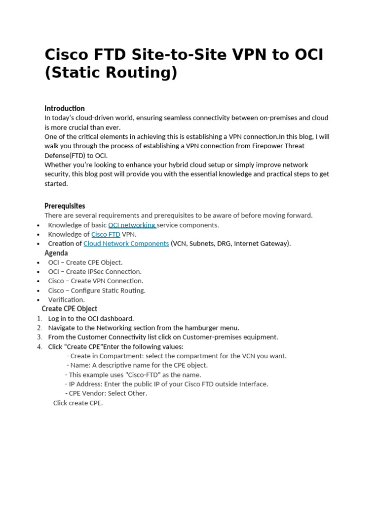 Cisco Ftd Site Pdf Virtual Private Network Computer Networking