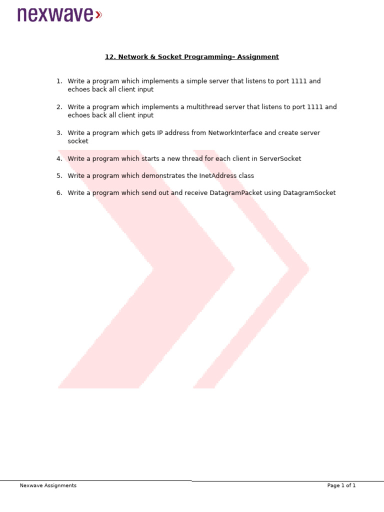 12.Network & Socket Programming | PDF