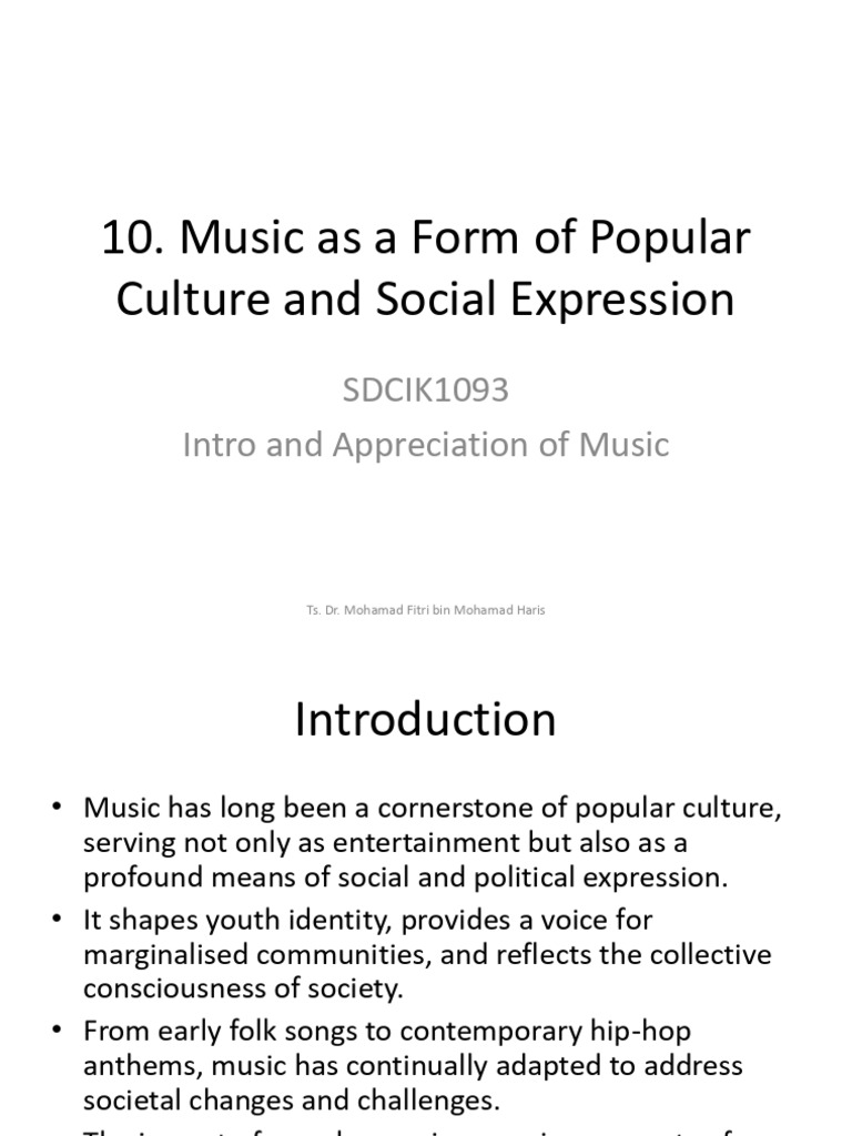 Music - As - Social - Expression - Revised | PDF | Fashion | Popular ...