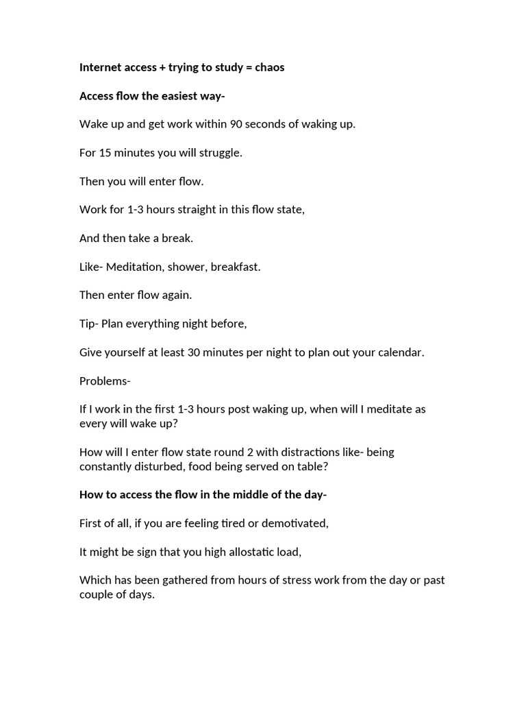 Flow & hyperfocus | PDF