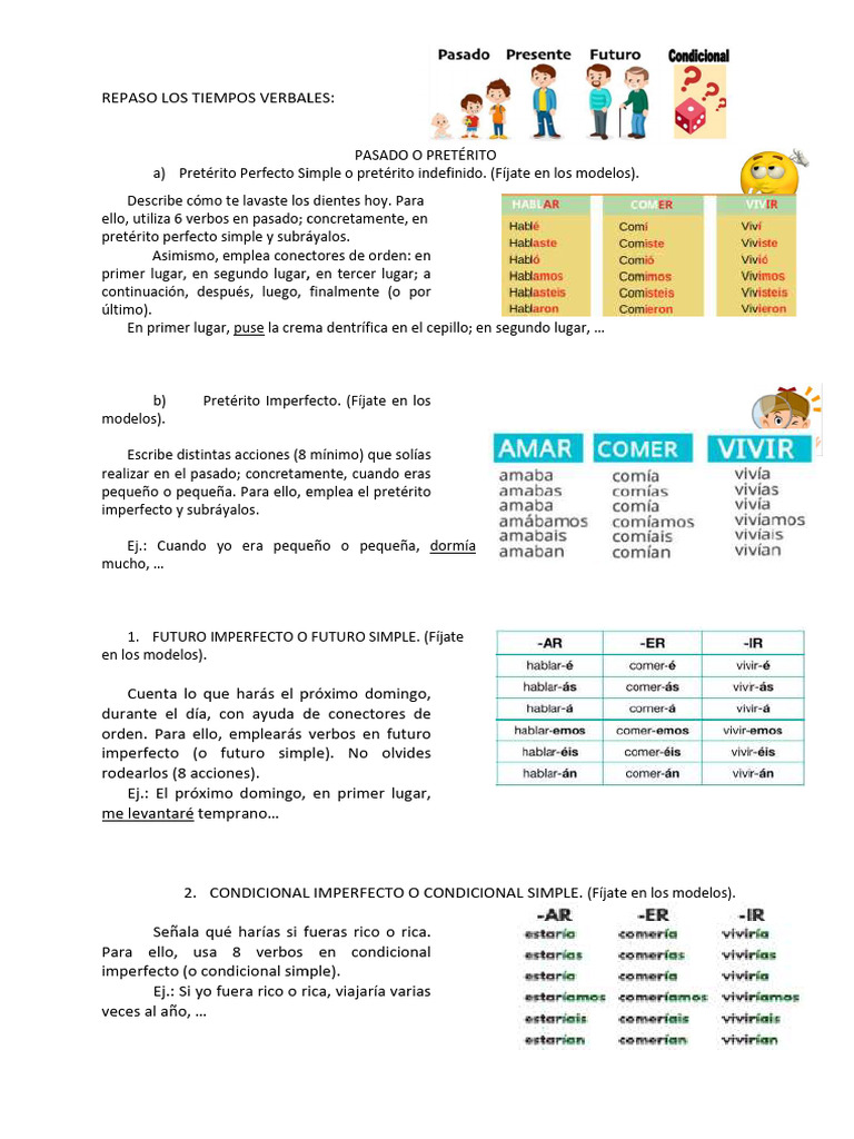 Uso del verbo "sit" en pasado | PDF