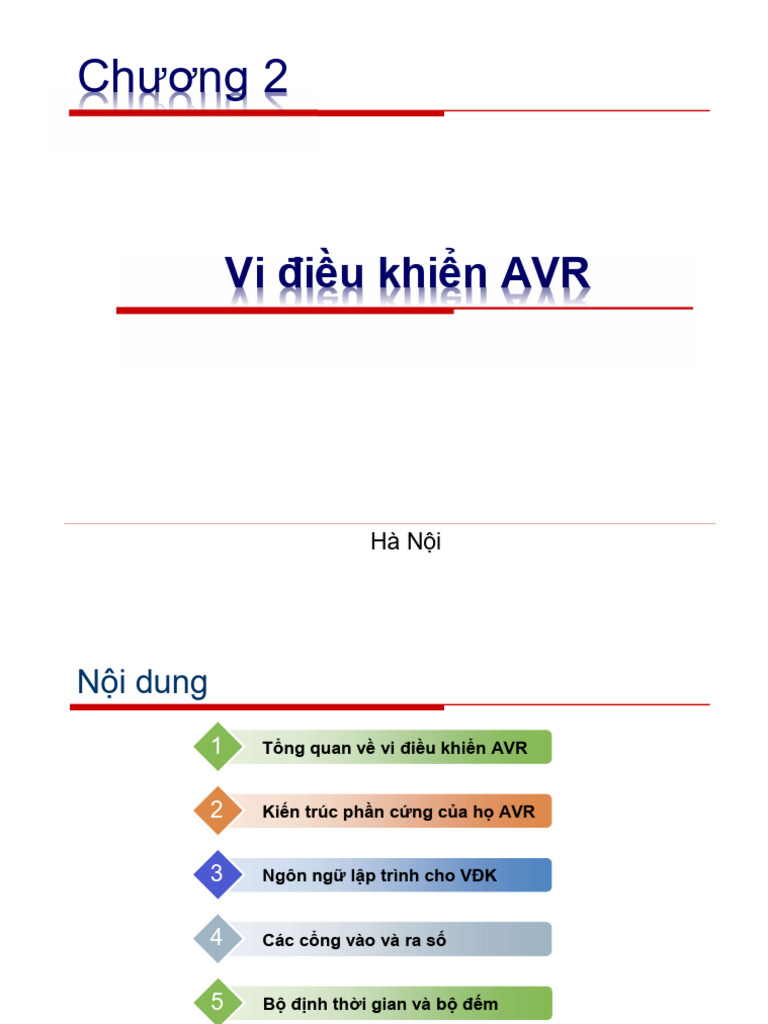 C02-Vi điều khiển AVR | PDF