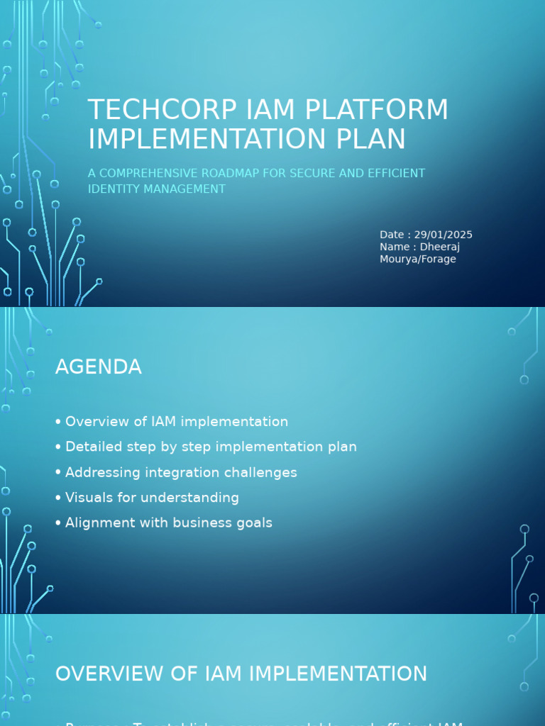 Techcorp Iam Platform Implementation Plan | PDF | Cloud Computing ...