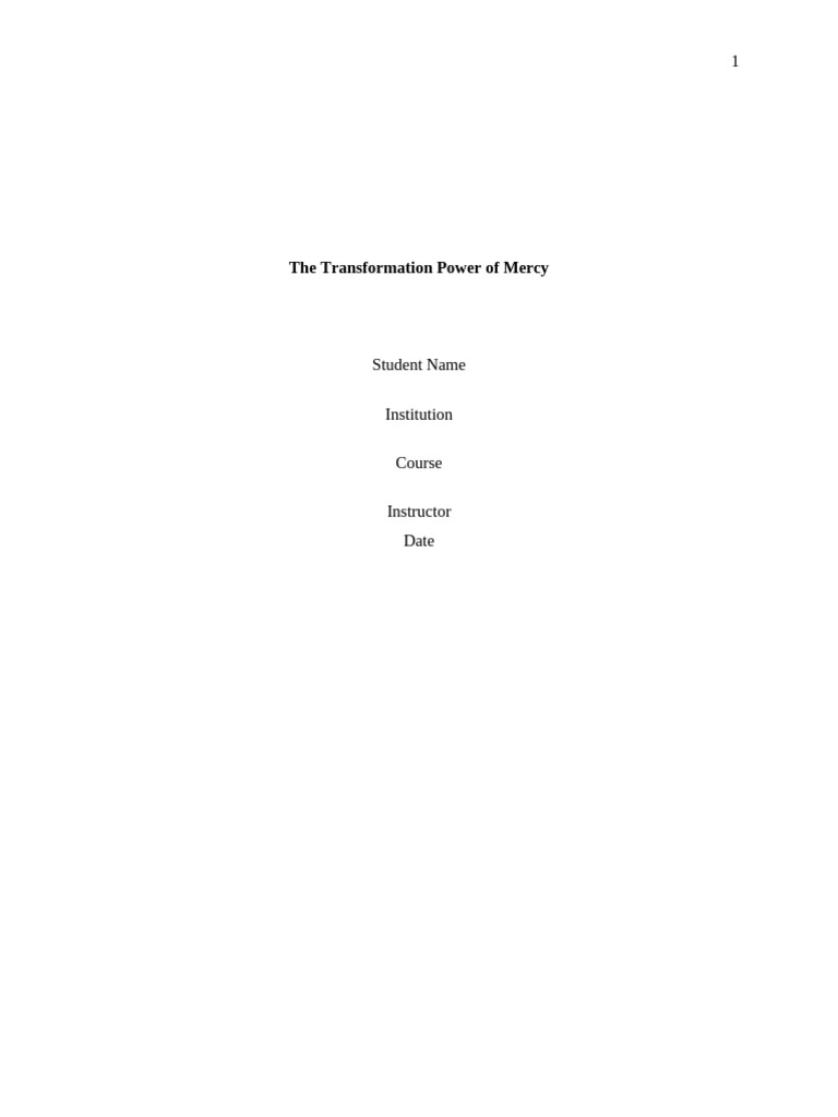 The Transformative Power Of Mercy Pdf Social Media Popular