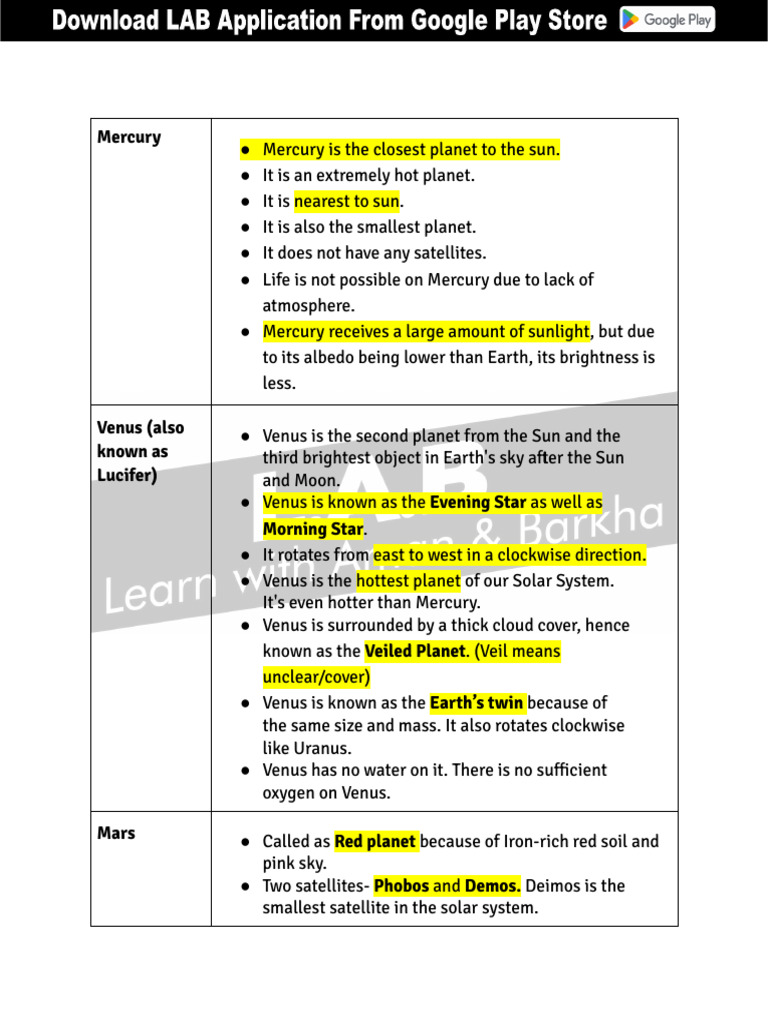 Mercury | PDF | Planets | Atmosphere Of Earth