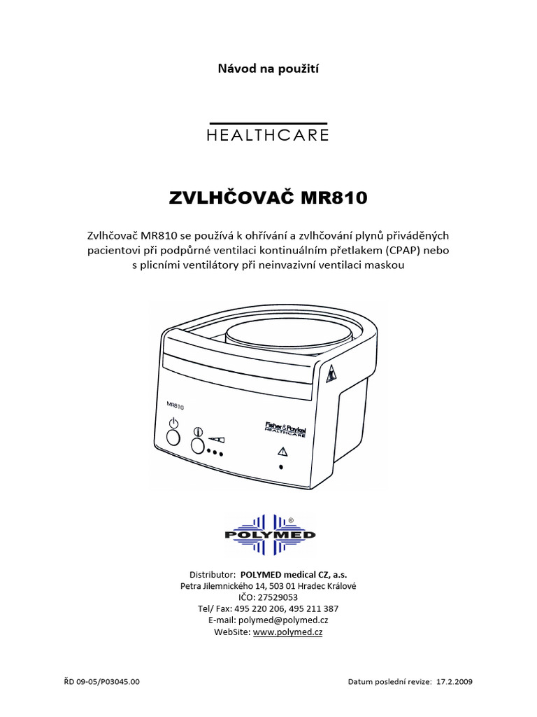 Zvlhčovač MR810 | PDF