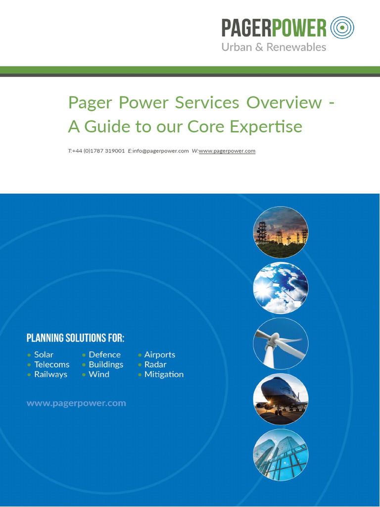 Pager Power Services Overview Document | PDF