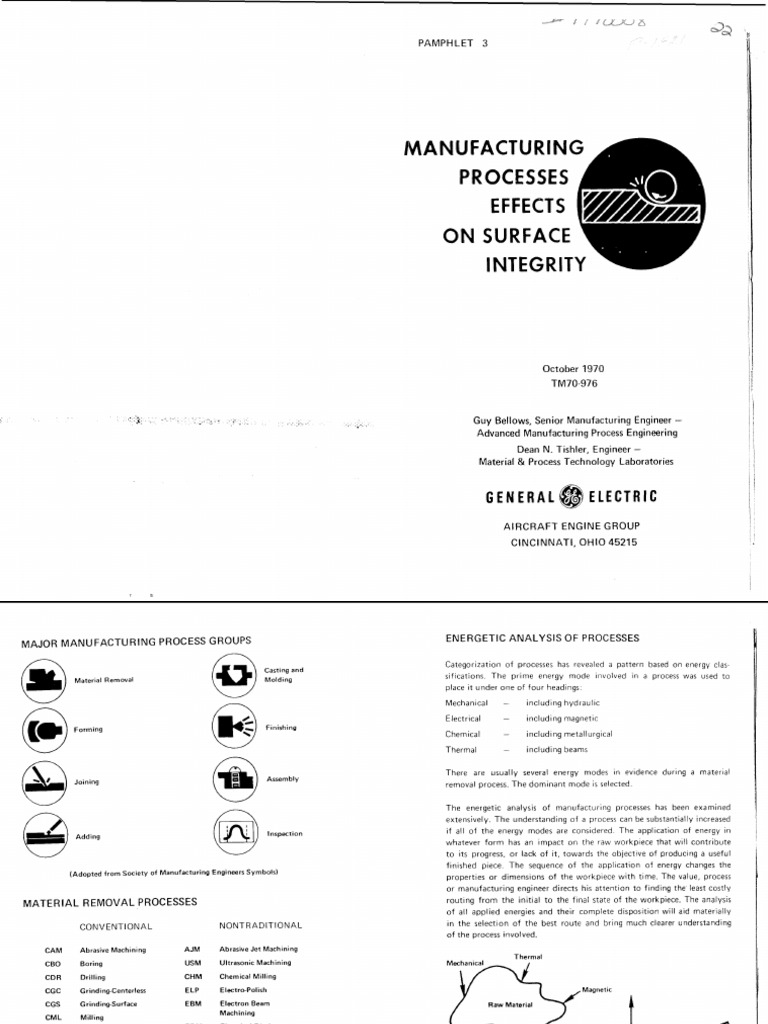Guy Bellows-Introduction To Surface Integrity-3 | PDF | Machining ...