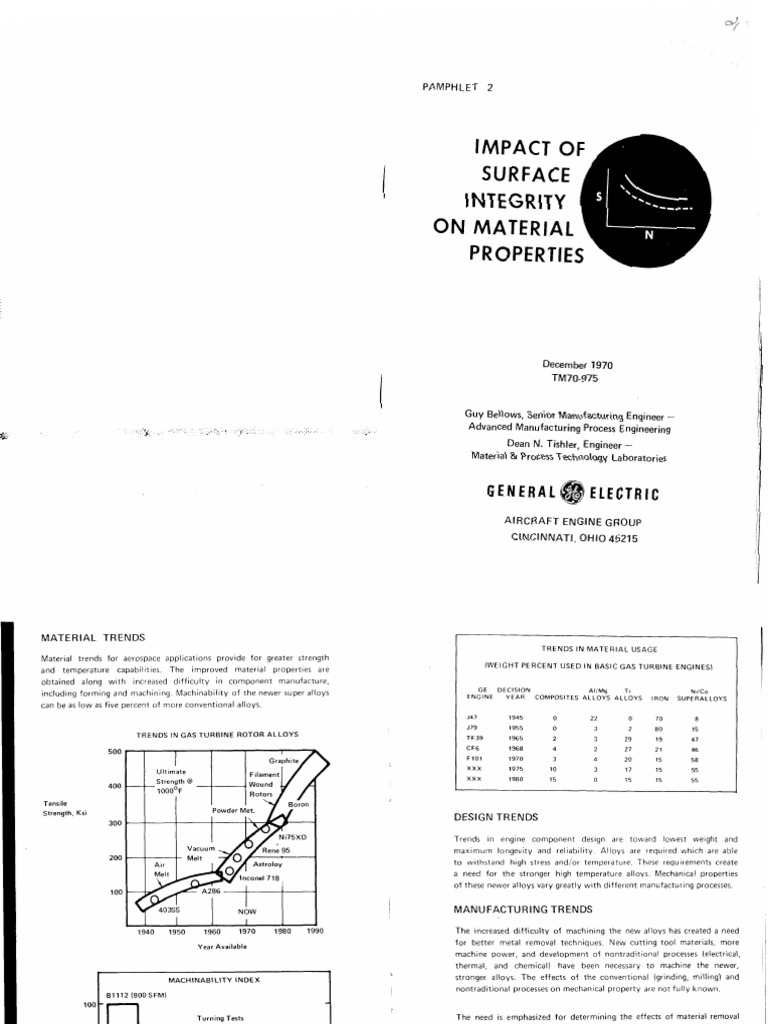 Guy Bellows-Introduction to Surface Integrity-2 | PDF | Fatigue ...