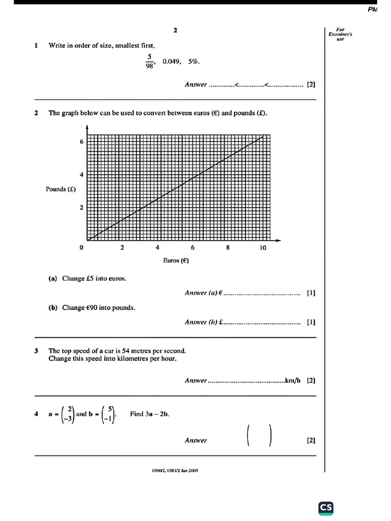 Maths Worksheet | PDF