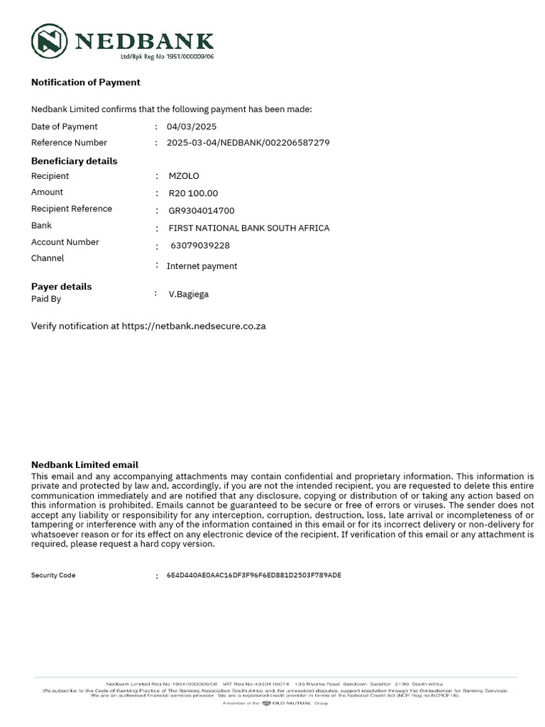 Pay Notification | PDF