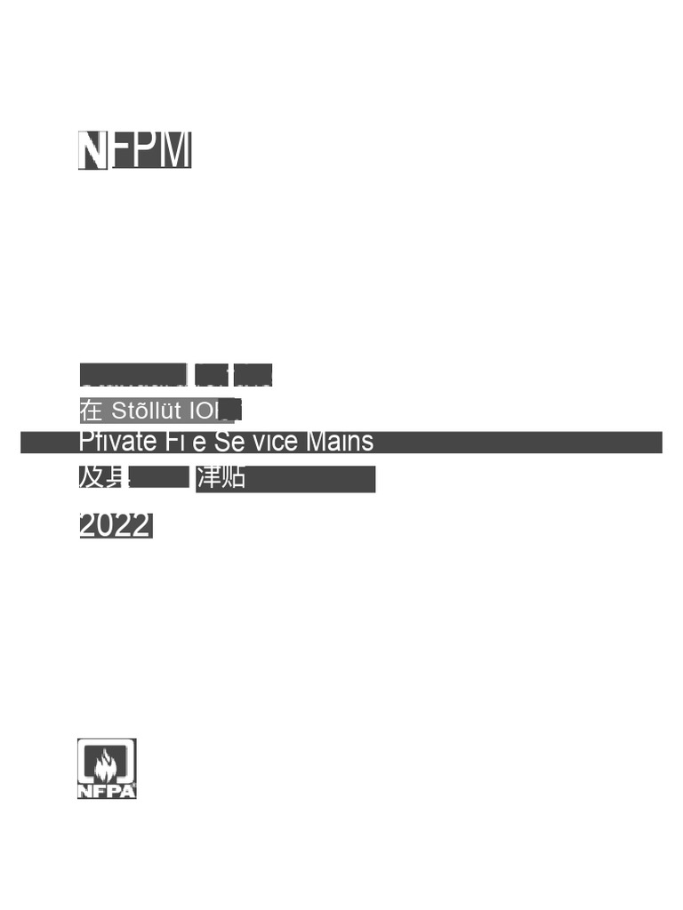 NFPA 24-2022 Standard for the Installation of Private Fire Service ...
