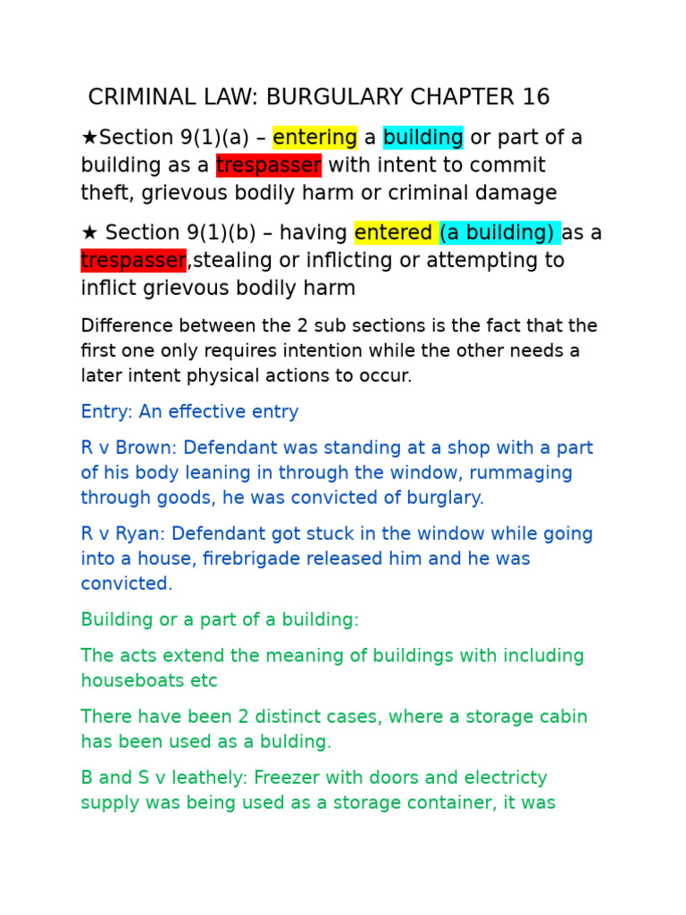 Burglary | PDF | Burglary | Crime & Violence