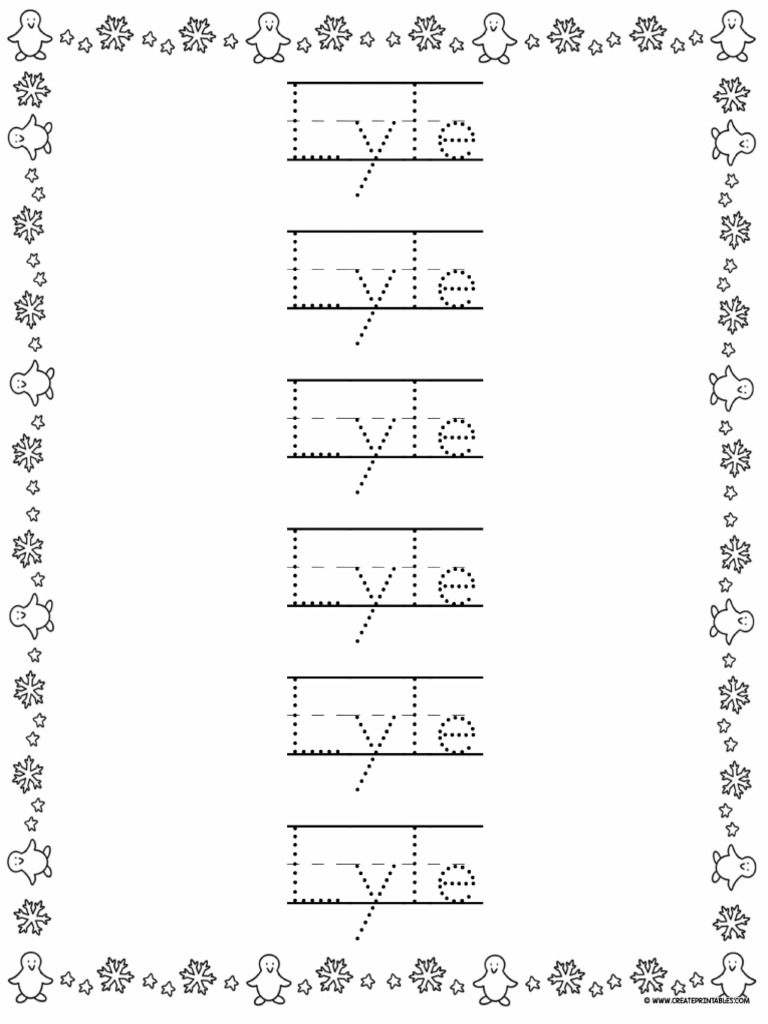 Seasonal Name Tracing Practice B707 4780 1CD5 | PDF