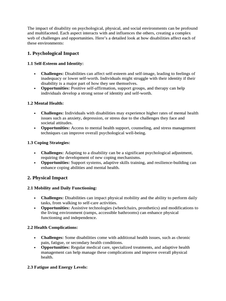 Effects of Disability on Well-Being | PDF | Disability | Mental Health
