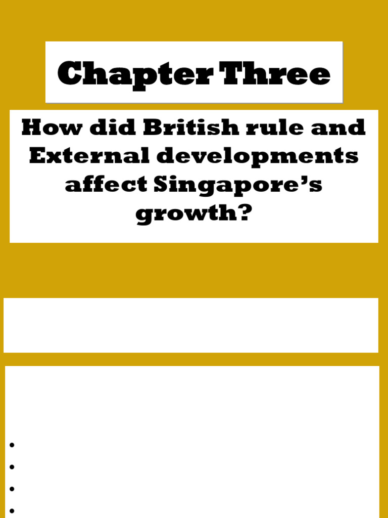 Sec 1 History Chapter 3 - British Rule and External Developments | PDF