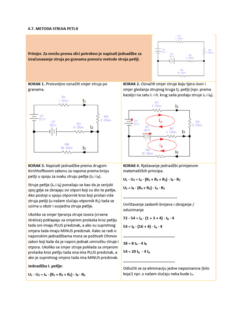 Metoda Struja Petlje | PDF