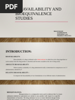 BA-BE Study Design and Protocol | PDF | Bioavailability | Pharmacokinetics