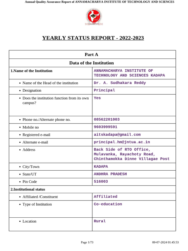 Aqar 2022 23 | PDF | Curriculum | Educational Technology