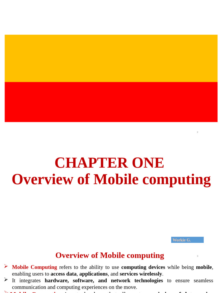 Mobile Computing ch-1 | PDF | Mobile Device | Mobile App