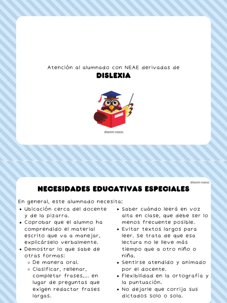 Estrategias para Alumnos con Dislexia | PDF