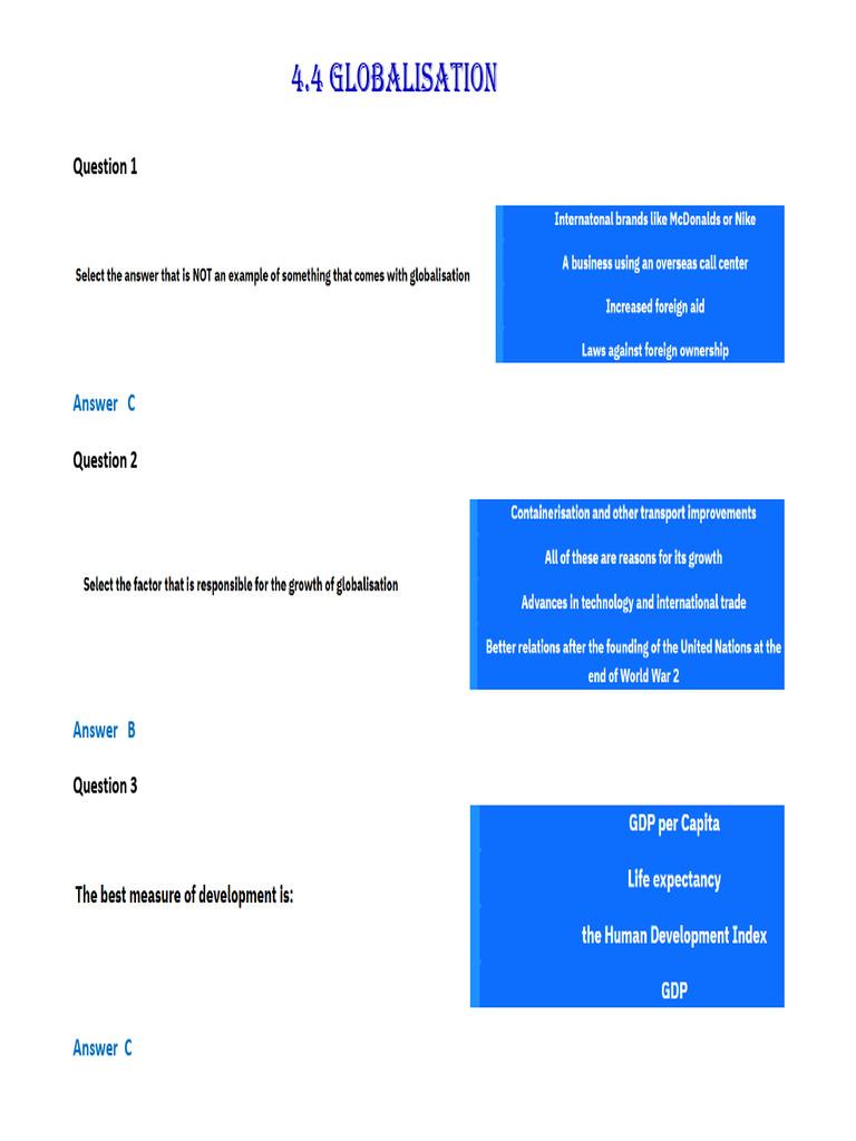 4.4 Globalisation_MS | PDF | Economies
