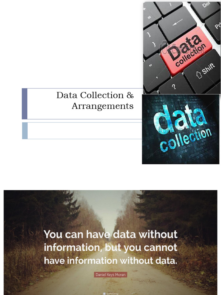 Data Collection and Arrangements | PDF | Quantitative Research | Questionnaire