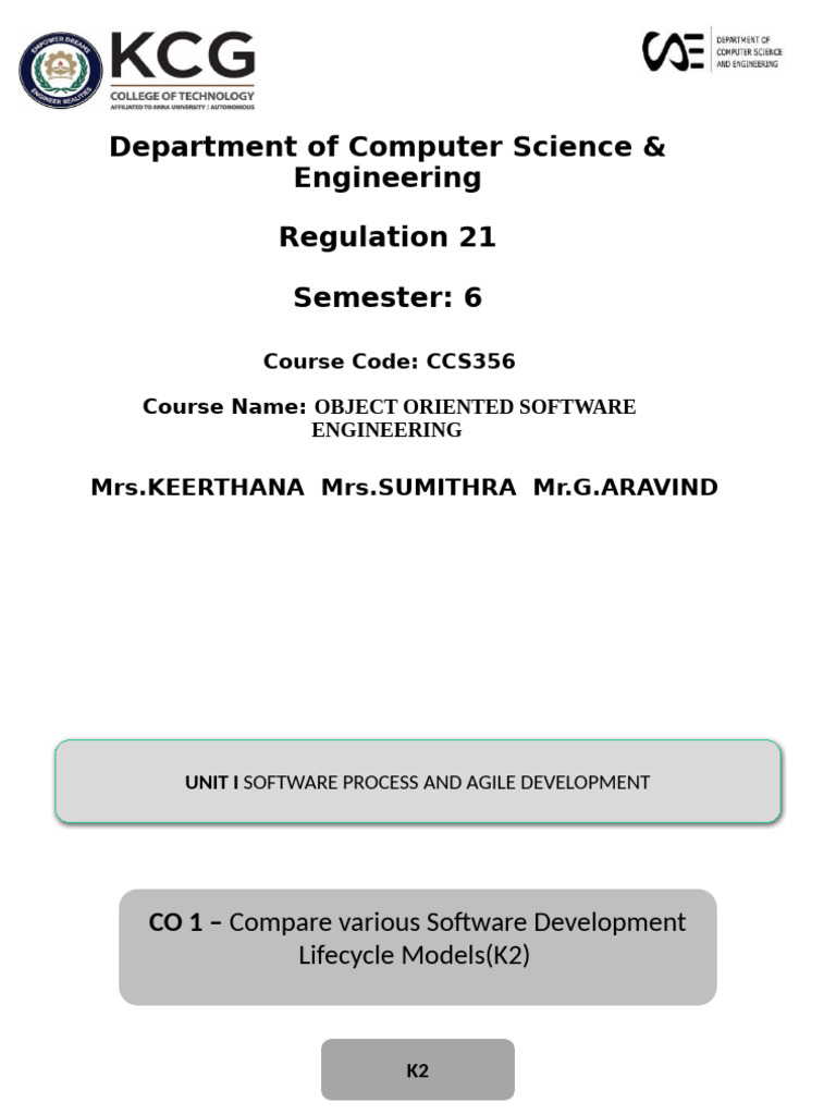 oose unit1 | PDF | Software Development Process | Agile Software Development