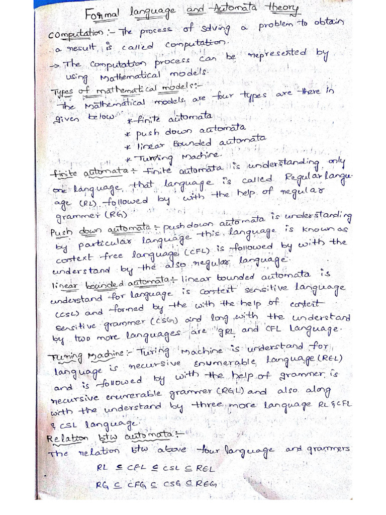 FLAT - UNIT-1 | PDF | Automata Theory | Models Of Computation FLAT - UNIT-1 | PDF | Automata Theory | Models Of Computation