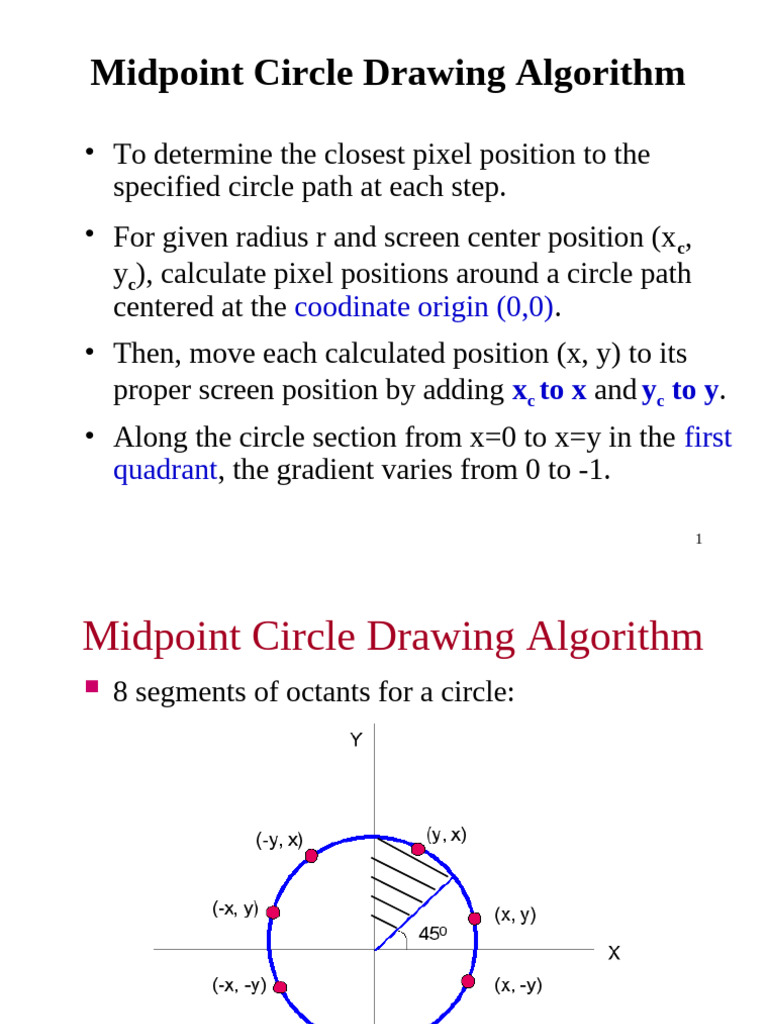 Lecture 6-Line Drawing and 2D Transformations | PDF | Cartesian ...