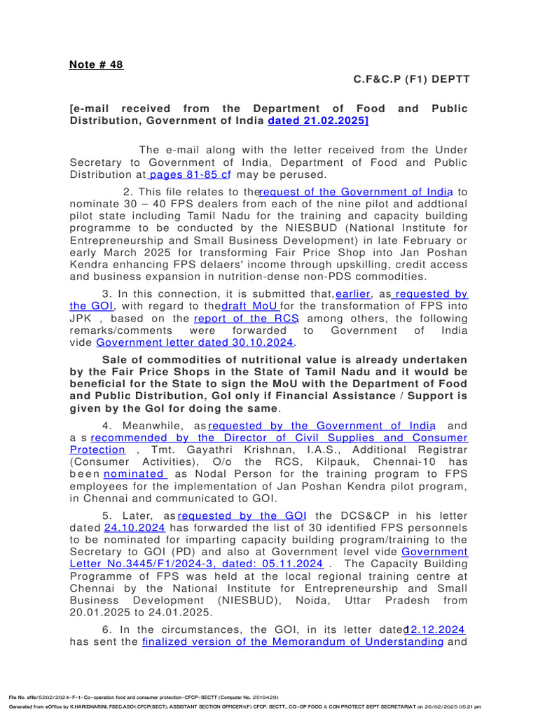 Note File To Ask Remarks From RCS and CCS | PDF | Economies