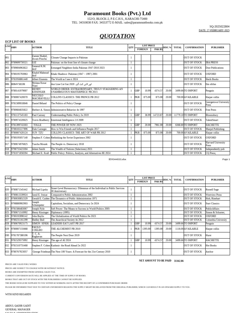 Paramount | PDF | Political Science