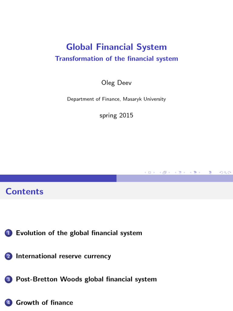 2_Global_Financial_System | PDF | Global Financial System | Reserve ...