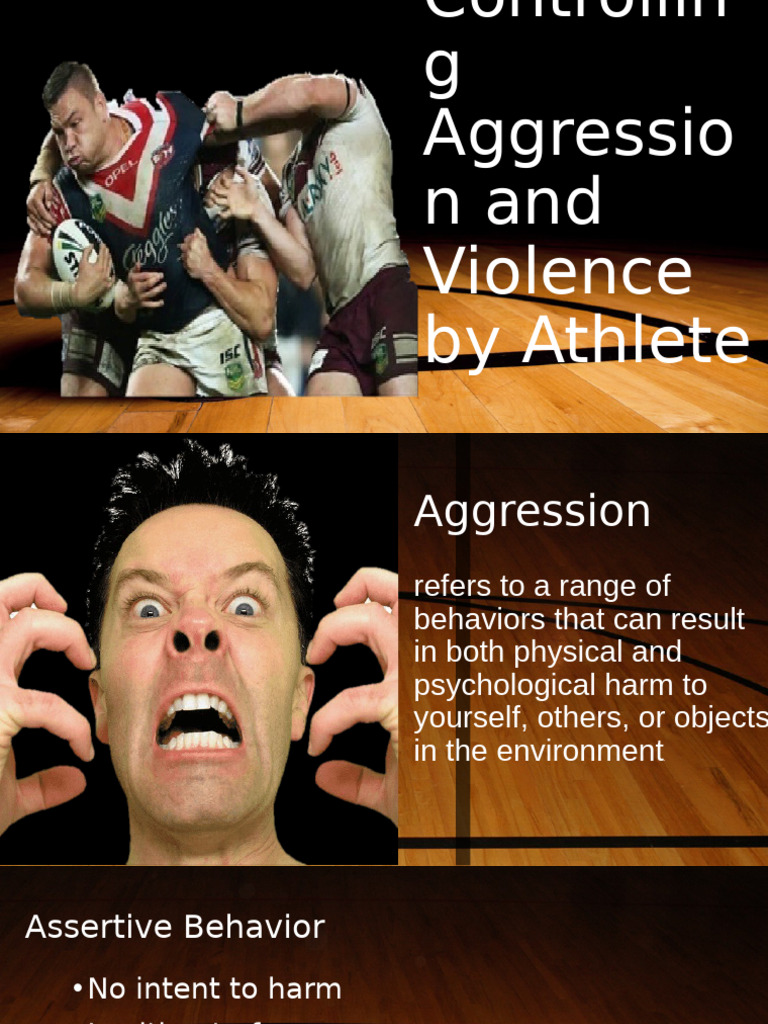 Controlling Aggression and Violence by Athlete Final | PDF